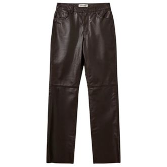 Sofie Schnoor Brooklyn Lederhose - - Trousers - Damen - Braun - L