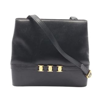Ferragamo Pre-owned Vara Leder Schultertasche - - Pre-owned - Damen - Blau - ONE SIZE
