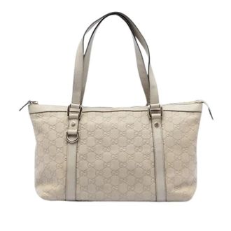 Gucci Pre-owned Vintage Embossed Leather Tote - - Pre-owned - Damen - Wei&szlig; - ONE SIZE