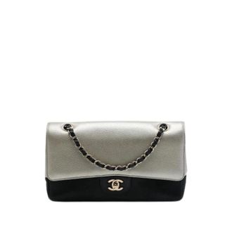 Chanel Pre-owned Vintage Double Flap Schultertasche - - Pre-owned - Damen - Grau - ONE SIZE