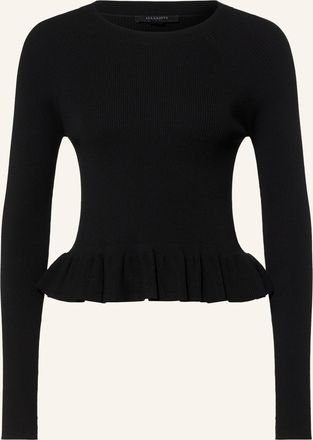 AllSaints Allsaints Pullover Jas Mit R&uuml;schen schwarz