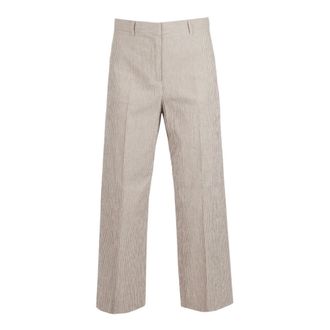 Max Mara Femme, Pantalons, Beige, Taille: 36 FR Pantalone Marina a righe