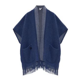 Ferragamo Easy Cape - - Knitwear - Damen - Blau - ONE SIZE