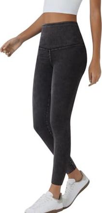 Minetom Jean Skinny Femme Taille Elastique Jeggings Taille Haute avec Poches Mode Slim Stretch Crayon Pantalon B Gris Foncé XL