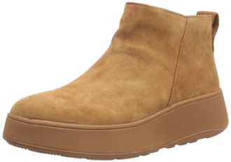 FitFlop Damen F-Mode Wildleder Stiefelette, Hellbraun, 37.5 EU