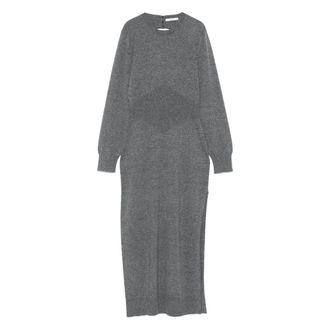 Givenchy Side-split Long-sleeve Midi Dress
