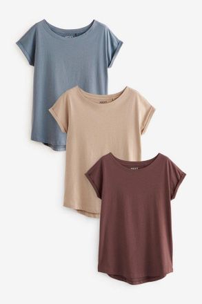 Next T-Shirt -Shirts mit Fl&uuml;gel&auml;rmeln im 5er-Pack (3-tlg)