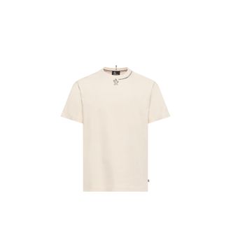 Moncler Moncler T-shirt En Coton &Agrave; Logo, Homme, Blanc, Taille: 3xl