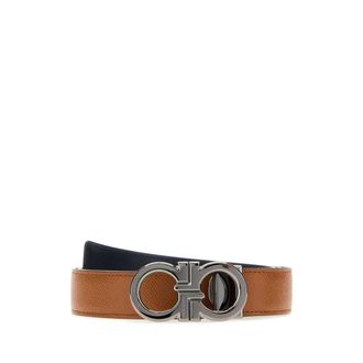 Ferragamo Gancini Wendeg&uuml;rtel - - Accessories - Herren - Braun - 110 CM