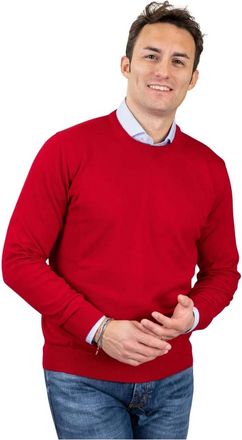 Ferrante Homme, Pulls, Rouge, Taille: M G22103 Crew Neck Sweater