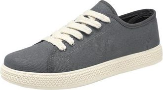 Generic Chaussures en Toile Homme Baskets Basses Lacets Plates Respirant L&eacute;g&egrave;res Chaussures De Marche Tendances Canvas Sneakers Confortable D&eacute;contract&eacute;es 41