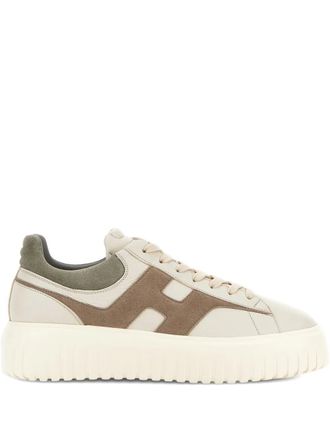 Hogan H-Stripes Sneakers mit Plateausohle - Nude