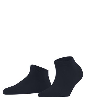Falke Damen Sneakersocken Family W Sn nachhaltige Baumwolle kurz einfarbig 1 Paar, Blau Space Blue 6116, 39-42