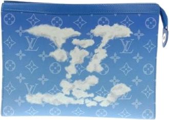 Louis Vuitton Pre-owned Pochette Monogram Nuages en toile enduite - Femme - Pre-owned - Bleu - Taille: ONE Size