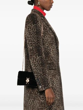 Versace Hobo Bags - Quilted Velvet Clutch With Medusa Emblem - Gr. unisize - in Schwarz - f&uuml;r Damen