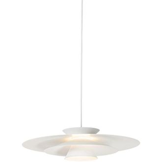 QAZQA Pauline - led Dimmable Suspension variateur inclus - 1 lumi&egrave;re - &oslash; 50 cm - Blanc - Design, R&eacute;tro - &eacute;clairage int&eacute;rieur - Salon i Chambre i Cuisine i