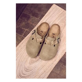 Birkenstock Sabots Boston Braided Chaussant Etroit BIRKENSTOCK