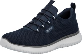 Rieker Slip-On Sneaker RIEKER, Herren, Gr. 41, nachtblau, Textil, Schuhe, Slipper, Halbschuh, Freizeitsneaker zum Schlupfen