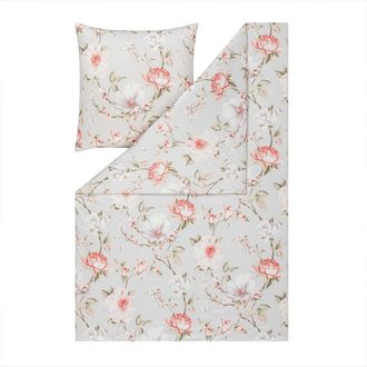 ESTELLA Bettw&auml;sche Penelope | rosa | 135x200 cm + 80x80 cm | b&uuml;gelfreie Qualit&auml;t | pflegeleicht & trocknerfest | ideale Vier-Jahreszeiten-Garnitur | 100% Baum