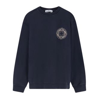 Stone Island Rundhals-Sweatshirt - - Sweatshirts & Hoodies - Herren - Blau - M