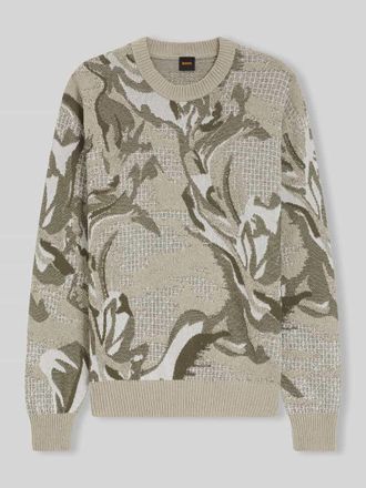 Boss Orange by Hugo Boss Relaxed Fit Pullover im Baumwoll-Mix Modell AFLORALO