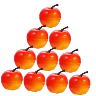 Cabilock K&uuml;nstliche &Auml;pfel Kleiner Schaumstoff Ornament Rot Leichtes Fotografie Requisit F&uuml;r Bauernhaus Dekoration 60 St&uuml;ck