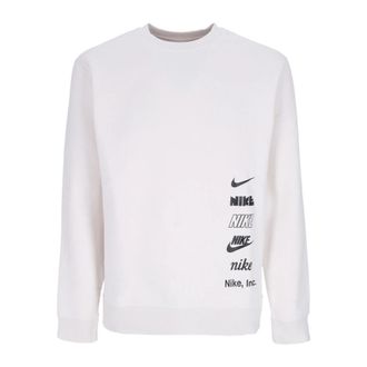Nike Crewneck Sweatshirt mit Mlogo - - Sport - Herren - Wei&szlig; - 2XL