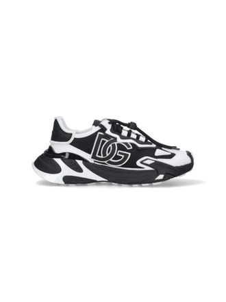 Dolce & Gabbana Low-Top Sneaker - Daymaster Sneakers - Black/White - Gr. 45 (EU) - in Schwarz - f&uuml;r Damen