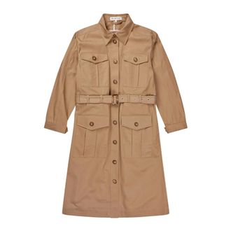 Munthe Manteau Ceintur&eacute; - Femme - Manteaux - Brun - Taille: 38 FR