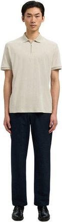 Selected Poloshirt SLMFAVE ZIP SS (1-tlg) aus Baumwollmix