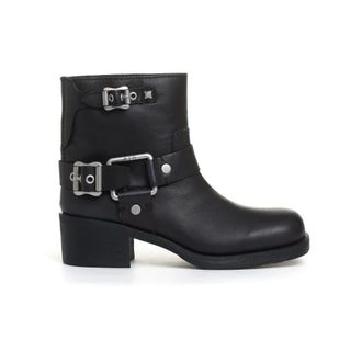 Ash Ash, Femme, Chaussures, Noir, Taille: 38 EU Bottes de motard &agrave; boucles