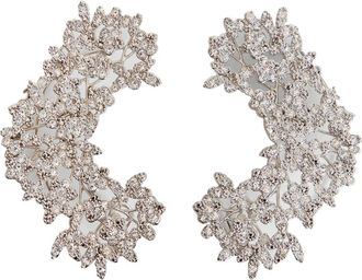 Jil Sander Femme, Accessoires, Gris, Taille: ONE Size Boucles doreilles en Zircone plaqu&eacute; argent