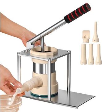 Generic Remplissage manuel de saucisses - Machine &agrave; farcir verticale en acier inoxydable - Machine &agrave; farcir de cuisine, machine &agrave; saucisses | Construction fac