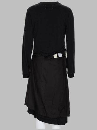 Maison Margiela Draped Midi Dress - Black