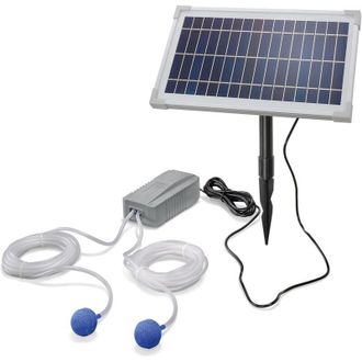 Esotec Esotec - Solar Teichbel&uuml;fter 8W 200 l/h Pumpe Teichbel&uuml;ftung Sauerstoff 101845