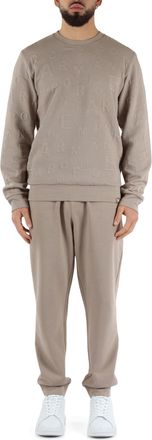 Emporio Armani Herren-Trainingsanzug, gepr&auml;gt, Frottee, Braun, Gr&ouml;&szlig;e XL, braun, XL