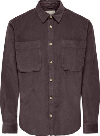 Only & Sons Onsalp 2Pkt Washd Cord Ls Shirt Noos