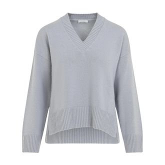 PESERICO Femme, Pulls, Bleu, Taille: 40 FR Pull col en V