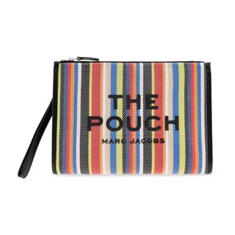 Marc Jacobs Femme, Sacs, Multicolore, Taille: ONE Size Stripe Mesh Large Pouch