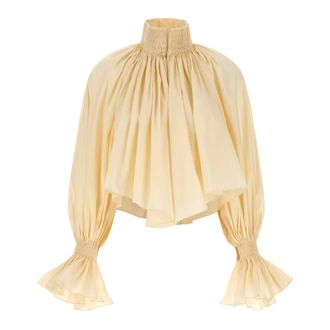 Khaite Femme, Blouses et Chemises, Beige, Taille: 38 FR Durer Top