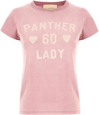 Valentino Garavani Femme, Tops, Rose, Taille: 38 FR T-Shirt Imprim&eacute; en Coton