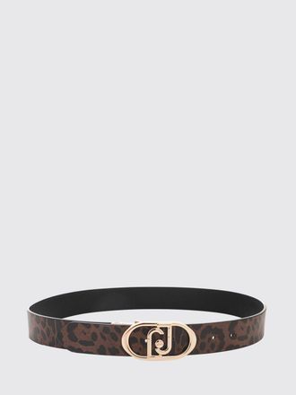 Liu Jo Wende-G&uuml;rtel aus Leder mit Animal-Print und Monogramm-Schlie&szlig;e