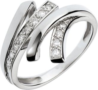 Edenly Ring Wüstennacht - Weißgold mit 12 Diamanten