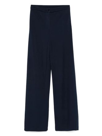 Emporio Armani Strukturierte Hose - Blau
