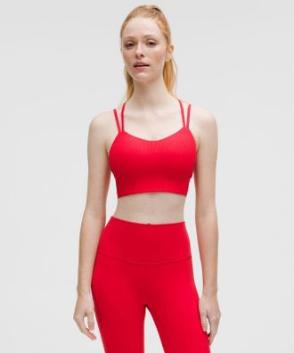 lululemon Soutien-gorge Like a Cloud long Maintien léger, bonnets B et C pour Femmes - Rouge - Taille 12