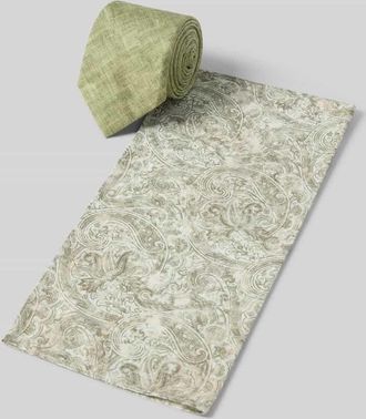 Cinque Krawatte mit Einstecktuch Modell TAOIMINA