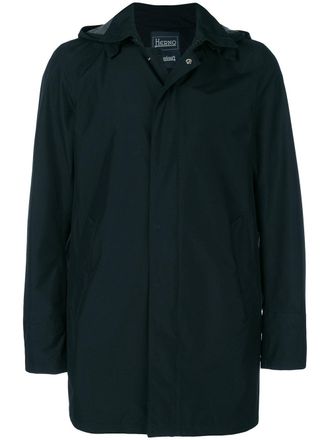 Herno veste zipp&eacute;e &agrave; capuche - Bleu