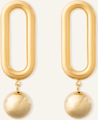Vanessa Baroni Vanessa Baroni Ohrh&auml;nger Bold Link Bead Earring Gold By Glambou gold