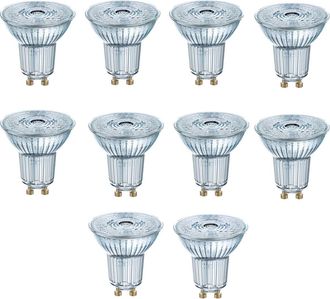 Osram PARATHOM PAR16 80 GU10 Strahler 6,9W=80W 575lm 3000 Kelvin nondim 10er Set