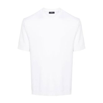 Herno Homme, Tops, Blanc, Taille: S T-shirt en Tricot Blanc